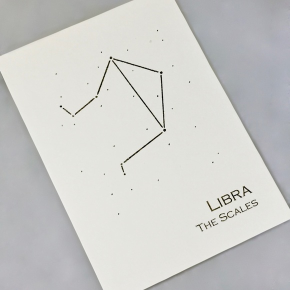 theBird+theBeard | Wall Decor | Libra Constellation Zodiac Art Print ...